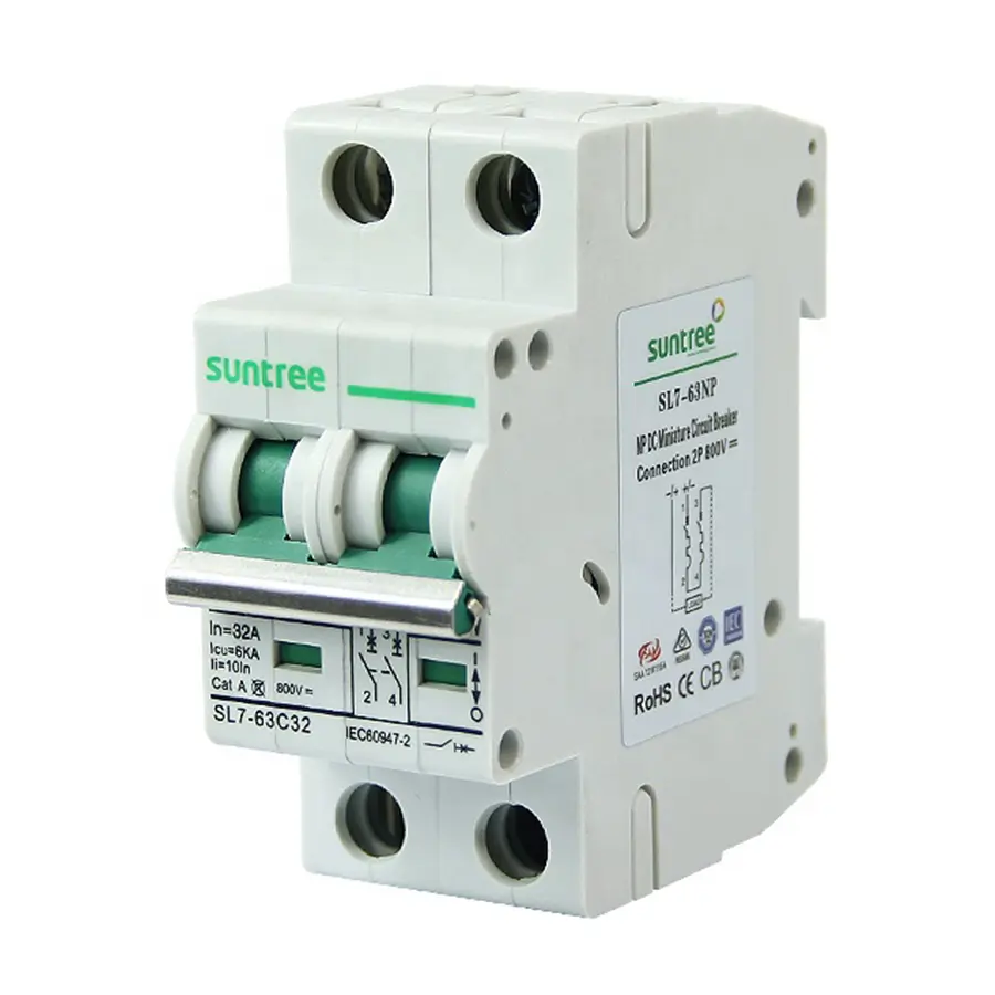 2P DC MCB Circuit Breaker - STG Solar